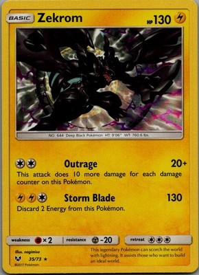 Zekrom Holo Rare Shining Legends 35/73 NM | eBay