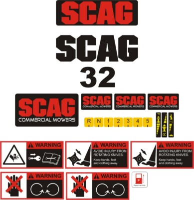 Scag 32 Decal Kit | eBay UK