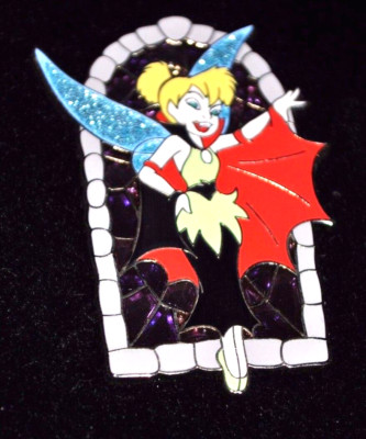 Rare Disney Jumbo Pin LE250 Tinkerbell Vampire Halloween NEW on Card ...