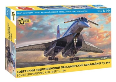 Soviet Supersonic Airliner Tu-144 7045 ZVEZDA 1:144 NEW 2025 ! | eBay