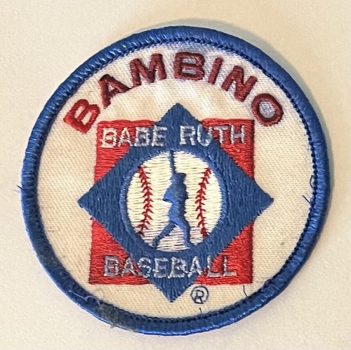 Vintage Bambino Babe Ruth Baseball Uniform 3" Diameter Iron on Patch | eBay