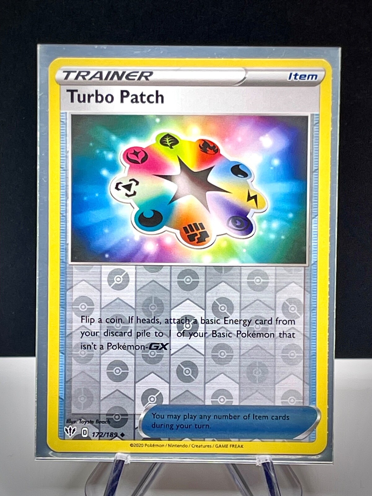 Pokémon TCG Turbo Patch Darkness Ablaze 172/189 Reverse Holo Uncommon ...