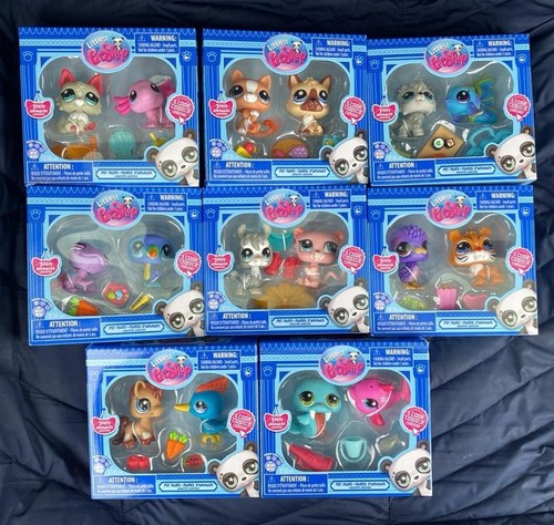 IN HAND Littlest Pet Shop G7 LPS Pet Pairs Bundle W/ display - Full Set ...