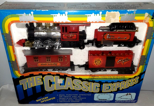 1988 Toy State Train Set Classic Express Battery Operated RED - #601 | eBay