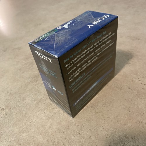 Sony 3.5" Floppy Disks 2HD 1.44 MB 10MFD IBM Formatted 10 Pack w ...