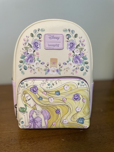 Loungefly Disney Tangled Rapunzel & Pascal Flowers Mini Backpack | eBay