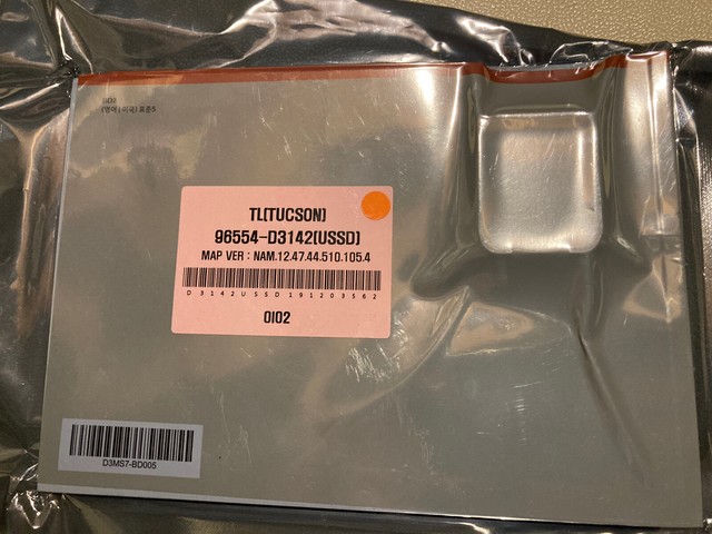 2019 2020 HYUNDAI TUCSON SD CARD UPDATE 96554-D3142 OEM NAVIGATION MAP ...