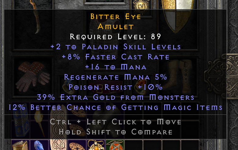 Diablo 2 Resurrected D2R - 2-paladin/8%fcr/gold/MF amulet -SC-PC- NL | eBay