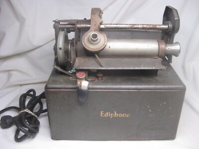 as-is parts / repair antique Ediphone Thomas Edison wax recorder base ...
