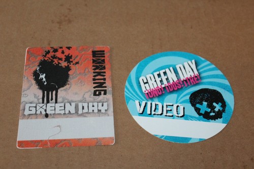 Green Day - 2 x Unused Backstage Pass - Lot # 25 - FREE POSTAGE | eBay