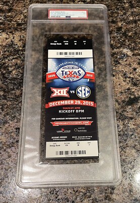 Patrick Mahomes Texas Tech Vs LSU Texas Bowl 4 TDs FULL-Ticket PSA 7 | eBay