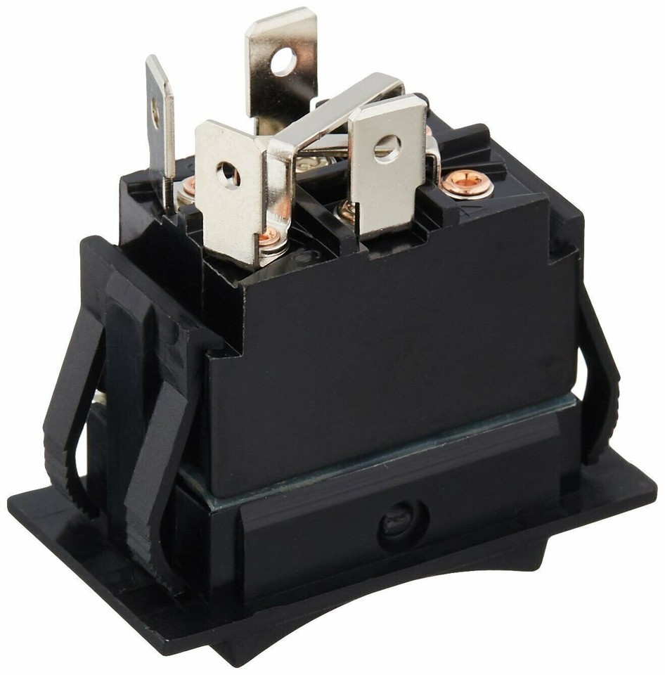 6V Designer Collection Black S221 Rocker Switch 12V Mom On/Off/ | eBay