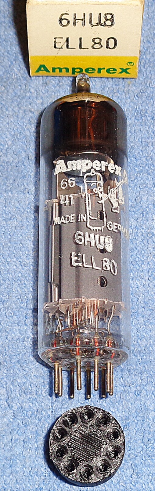 1 NOS Amperex BB 6HU8 ELL80 Vacuum Tube for Fisher F-59 & SA-1000 Audio ...