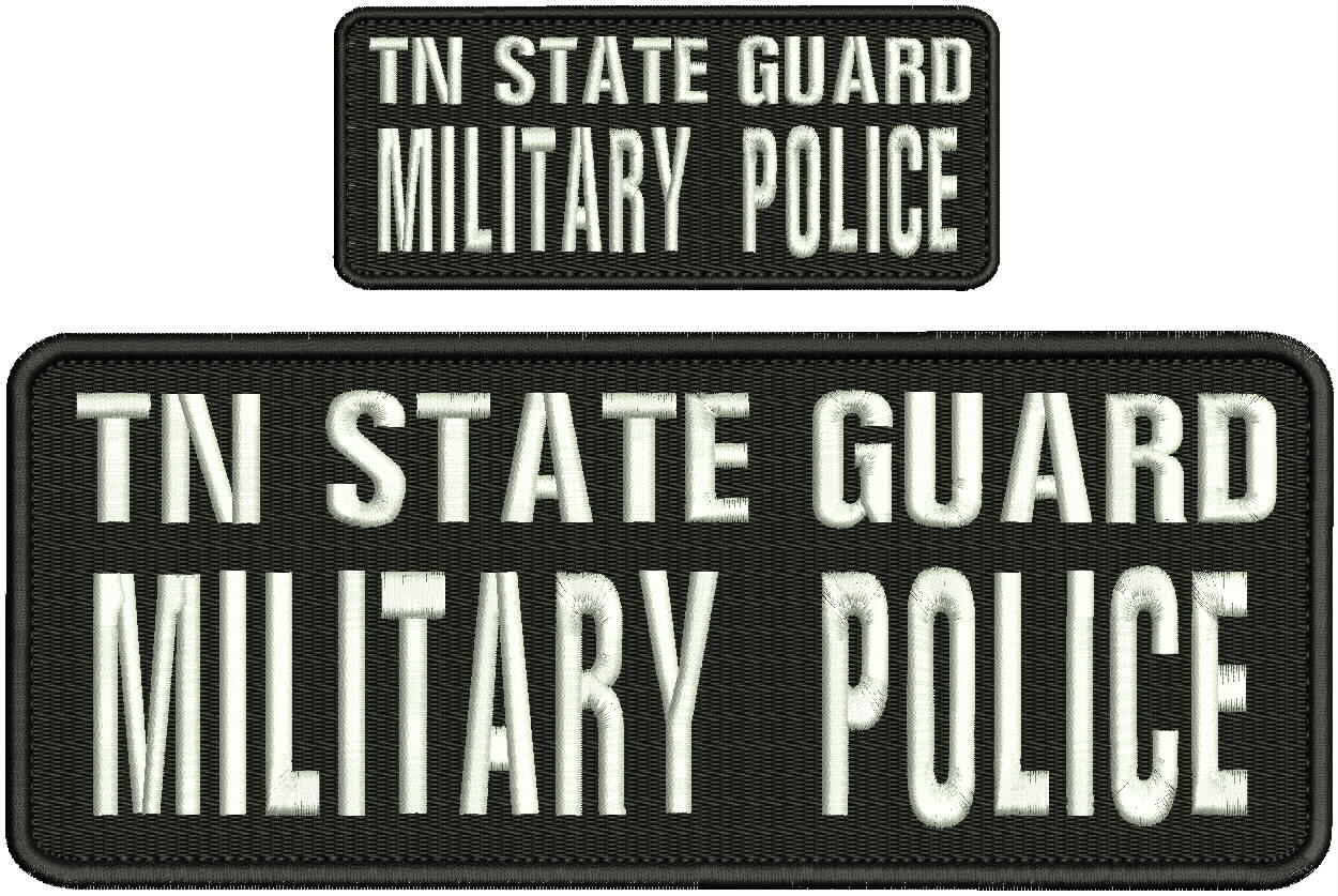 TN STATE GUARD military police embroidery patch 4x10 and 2x5 hook on ...