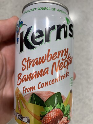 Strawberry Banana Nectar 12 Cans - 11.5 Ounce Kerns | eBay