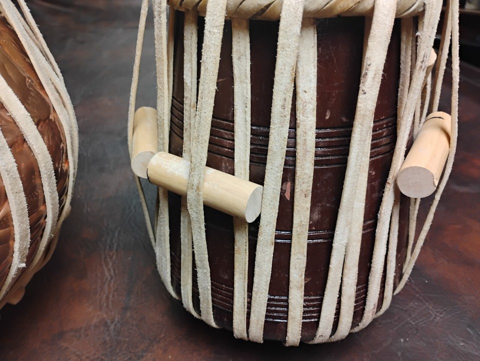 NEW! Copper Tabla Drum Set Come With Carry Bag, Sheesham Wood Hand Made ...