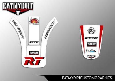 FOR YAMAHA RT100 FRONT AND REAR FENDER GRAPHIC DECALS STICKERS MX RT ...
