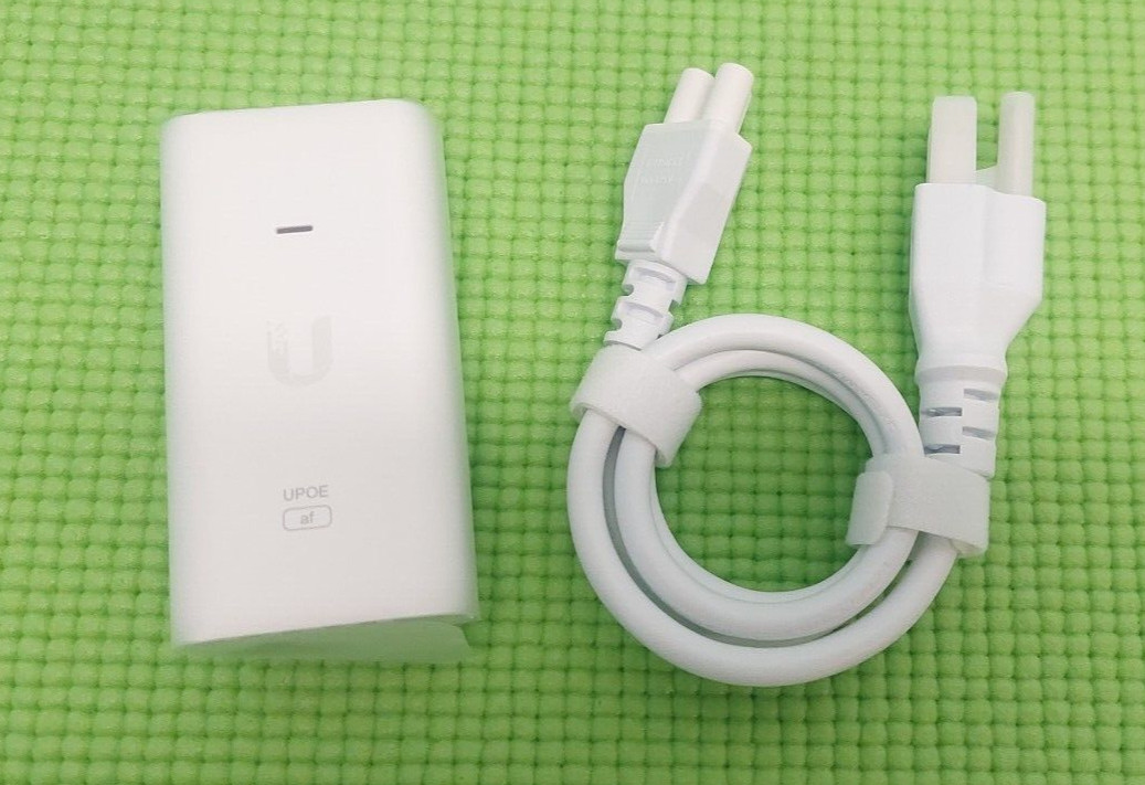 Ubiquiti UniFi U-PoE-AF PoE Injector UPOE af With Power Cord