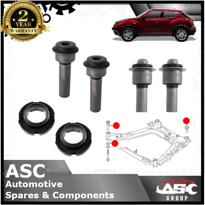 Front Subframe Bushes - Set of 6 - L/R - fits Nissan Juke (F15) 2010 ...