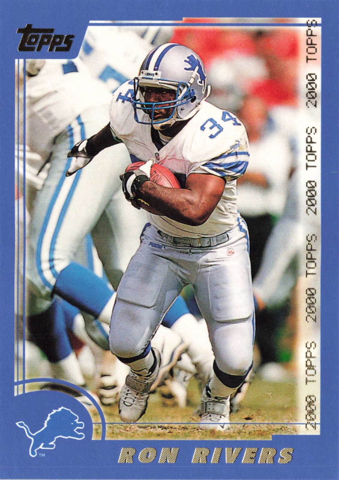 Ron Rivers 2000 Topps #245 Detroit Lions | eBay