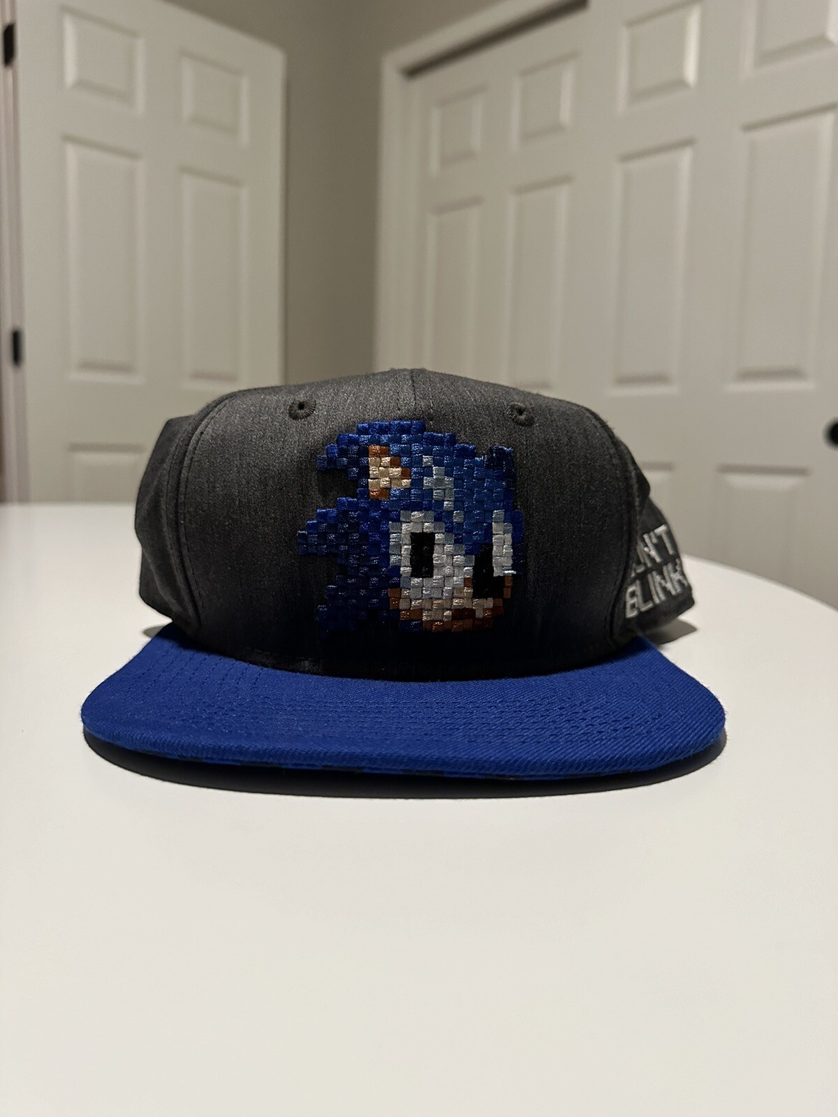 Bioworld Sonic The Hedgehog Sega Pixel Face Black Snapback Hat ...