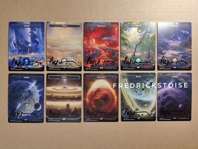 Signed Unfinity land MTG Adam Paquette Full Art altered autograph Magic ...