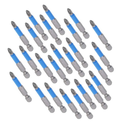25 Pcs Pozidriv Screwdriver Bits, PZ2 Pozidriv Head Magnetic ...