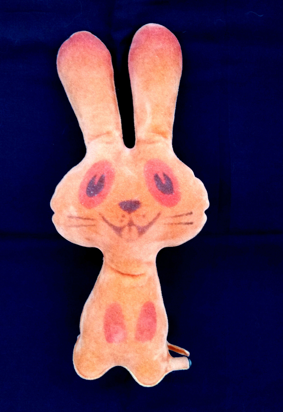 1970s USSR Soviet Estonian INFLATABLE Toy Orange PLUSH Polymer HARE ...