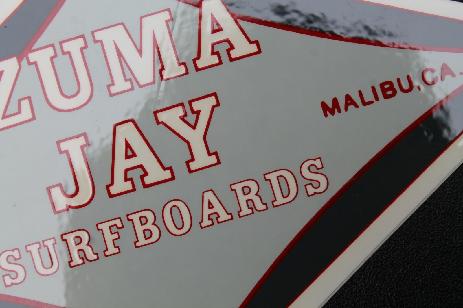 Zuma Jay Surfboards Malibu California Classic Grey V20b Vintage Surfing ...