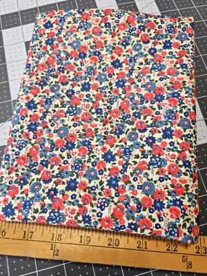 Vintage Concord Kettle Cloth Linen Type Fabric Cotton FLOWER POWER 32 ...