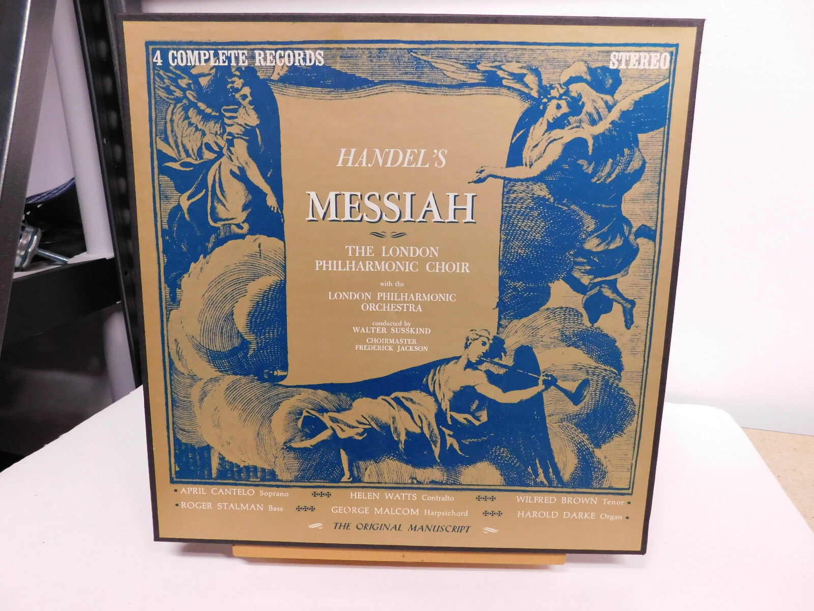 The London Philharmonic Choir Classical 4 LP box Handels Messiah on ...