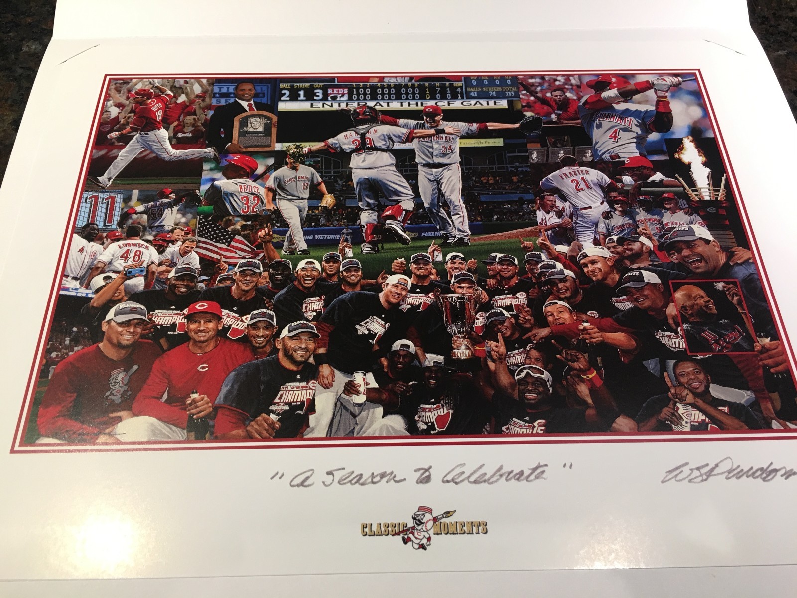 Cincinnati REDS - CLASSIC MOMENTS "A Season to Celebrate" 2012 - 12x9 ...