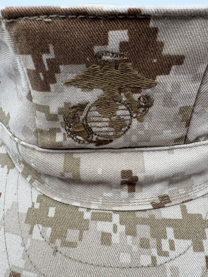 Small - US Marine Corps Desert MARPAT Garrison Cover Cap Patrol Hat ...