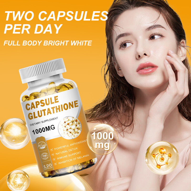 New Glutathione Capsules 1000MG Anti-Aging Skin Whitening Antioxidant ...