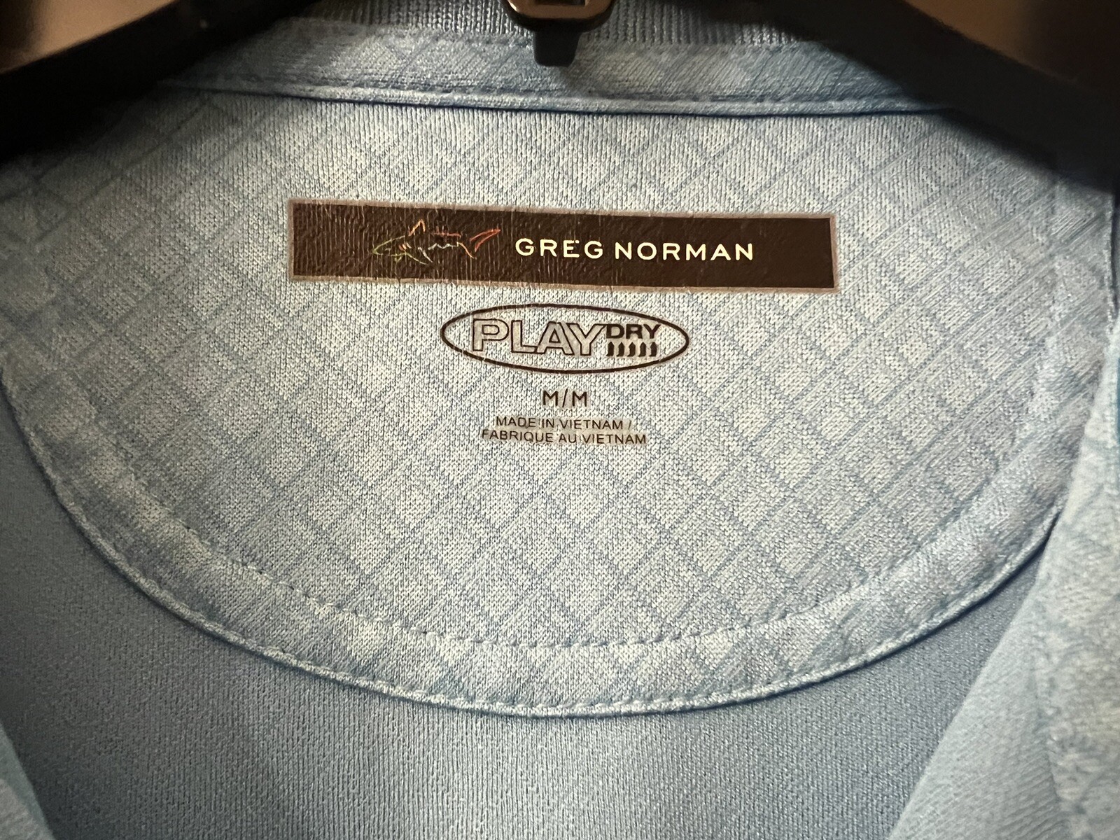 Greg Norman Play-Dry Blue Golf Polo Shirt Men’s Size Medium, Has a Few ...