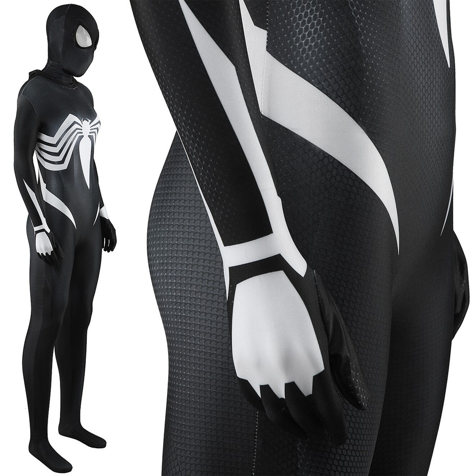 She Venom Jumpsuit Spider-Woman Bodysuit Cosplay Costume Adult Kids ...