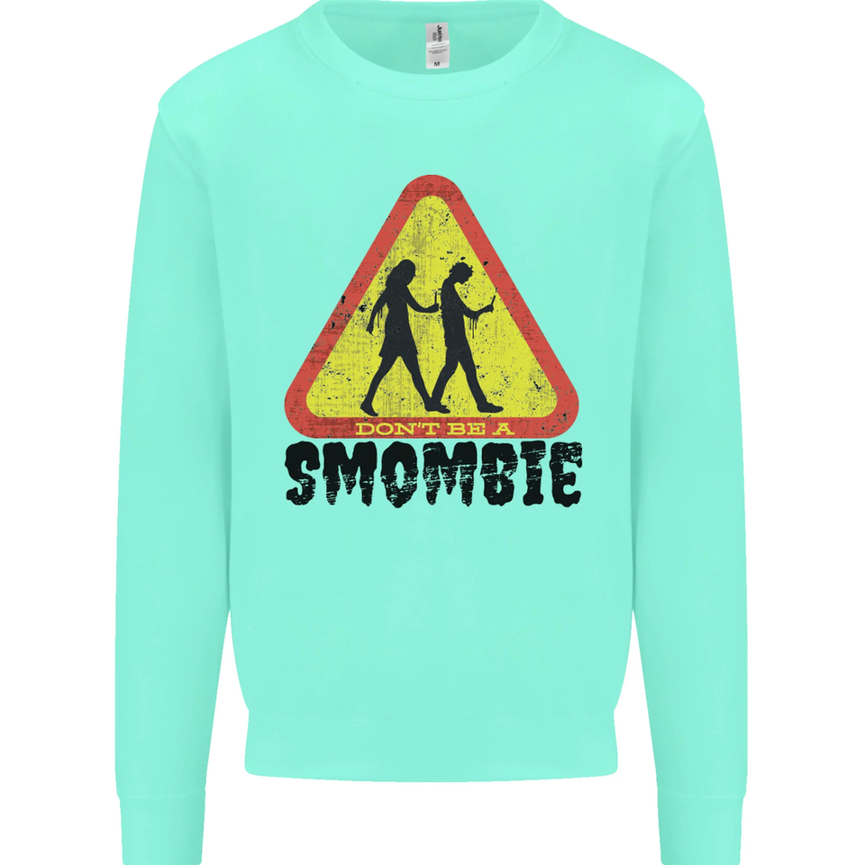 Smombie Antisocial Phone Smartphone Addict Mens Sweatshirt Jumper | eBay UK