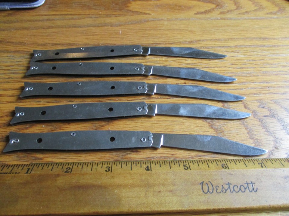 5 Fish Tail Knife's No Scales NOS Colonial Knife USA | eBay