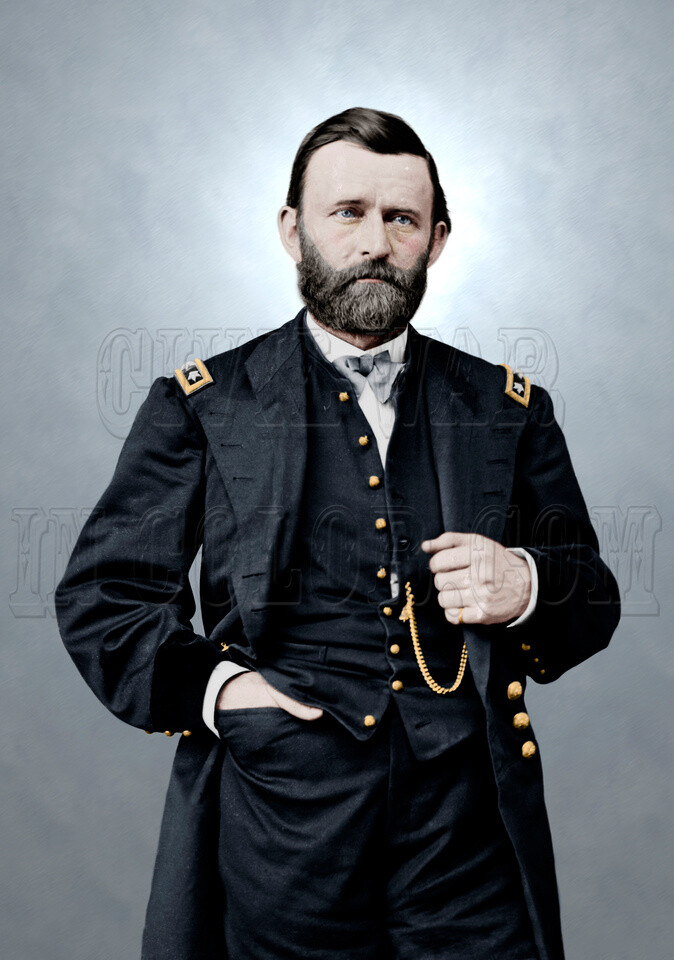 General Ulysses S. Grant color Civil War photo - 00971 | eBay