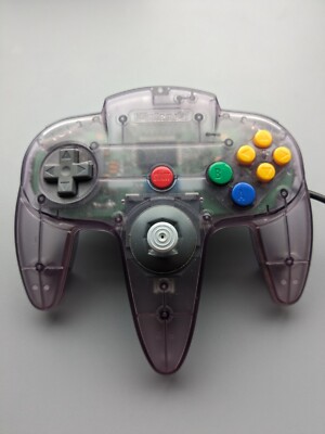 OFFICIAL Nintendo N64 Clear Atomic Purple Controller (OEM) 887988723042 ...