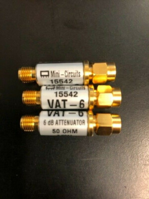 Mini Circuits 15542 VAT-6 6dB Attenuator 50ohm (lot of 3) | eBay