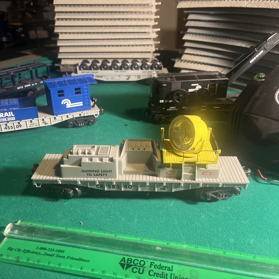 SET (6): K-LINE TRAINS 4800 VINTAGE CONRAIL DIECAST 0 GAUGE + 24 Tracks ...