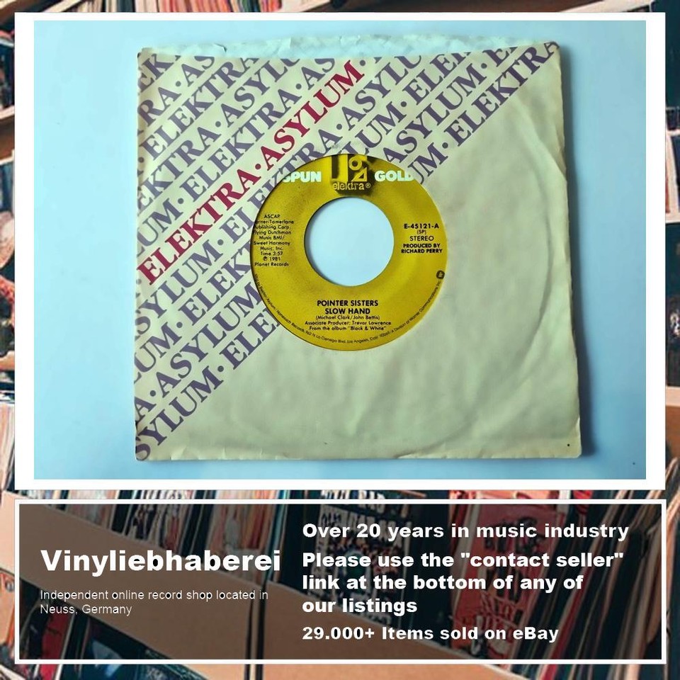 Pointer Sisters - Slow hand/ Should I do it 7'' Vinyl US | eBay