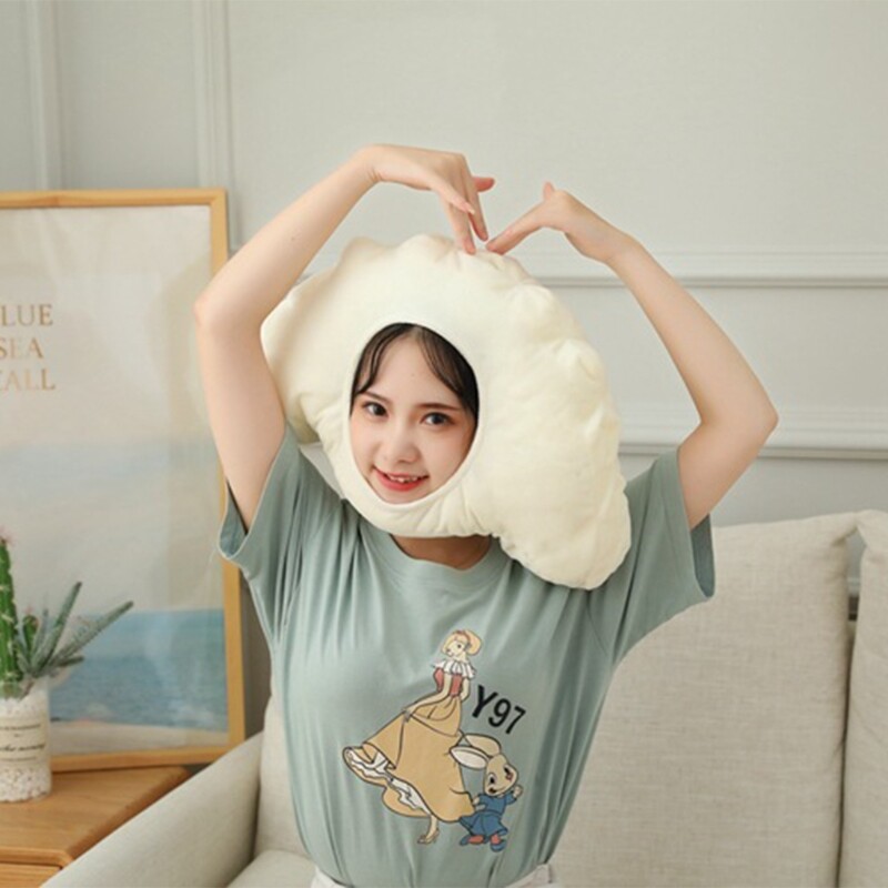Cute Dumpling Headgear Hat Winter Windproof Headgear for Spring Fall ...