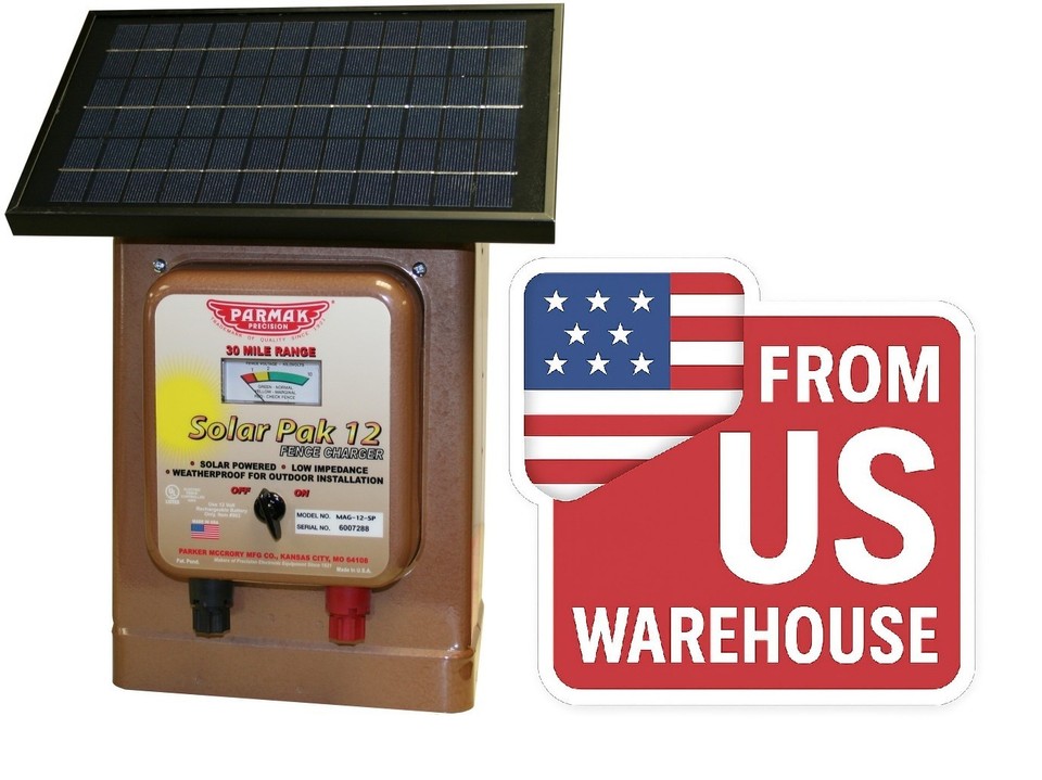 Parmak Magnum Solar-Pak 12 Electric Fence Charger Model MAG.12-SP 12V ...