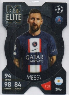 Match Attax Extra 2022/23 Lionel Messi Pro Elite XS 9 XS9 Chrome Shield ...