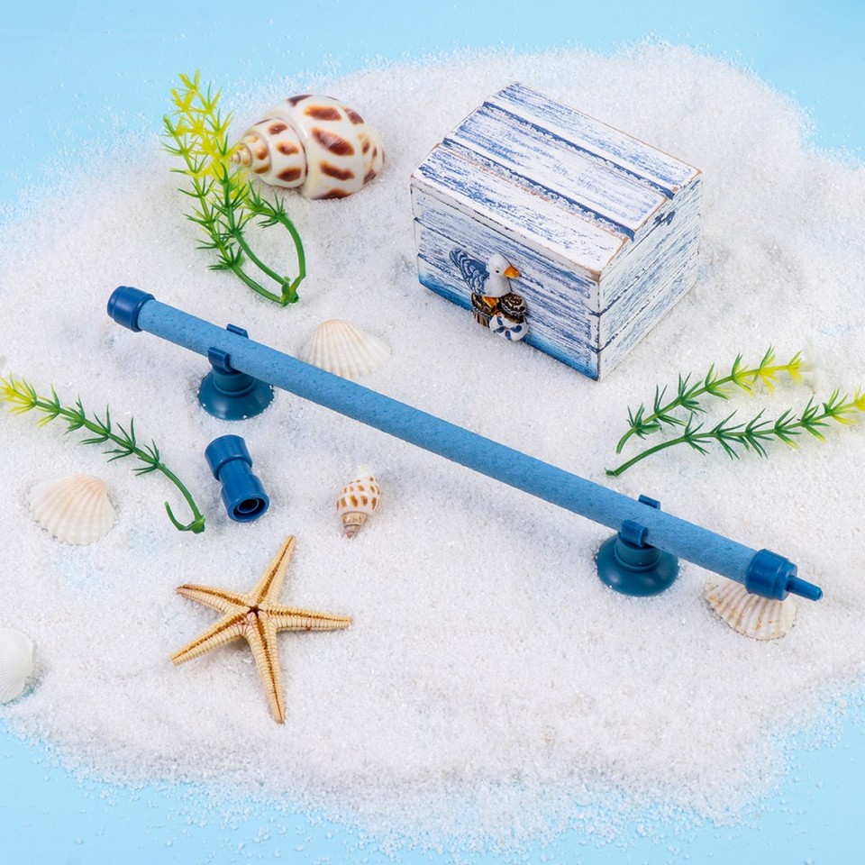 2 PCS Aquarium Bubble Tube Fish Tank Decorations Air Bubbler Oxygen | eBay
