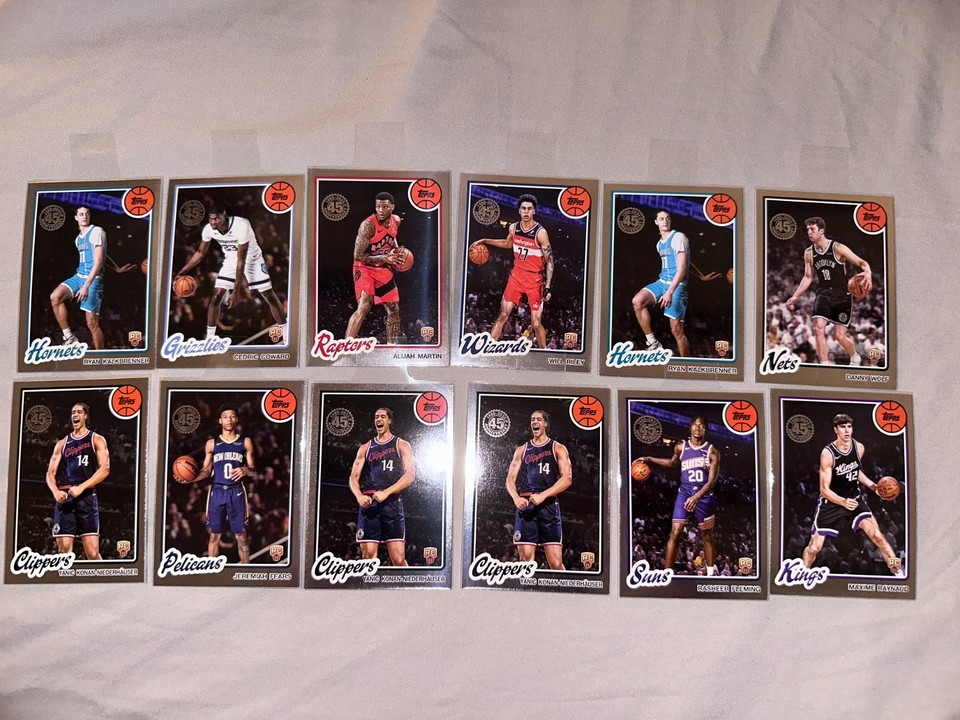 2025-26 Topps Basketball 1980-81 Topps Throwback Foil Insert Card Lot ...