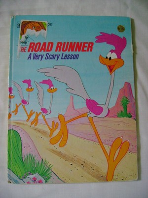 Large 1974 Golden The Road Runner A Very Scary Lesson Book | eBay