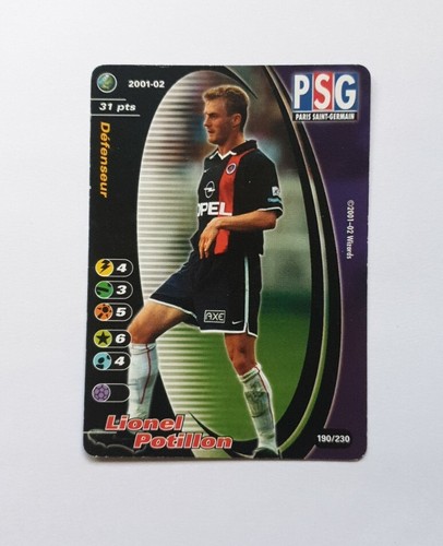 LIONEL POTILLON #190 PSG PARIS WIZARDS 2001-02 CARTE FOOTBALL | eBay